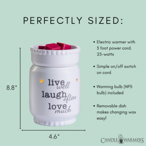 Live Laugh Love Melt Warmer – Burnley Enterprises