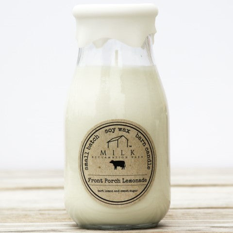 Front Porch Lemonade Milk Bottle Candle – Burnley Enterprises
